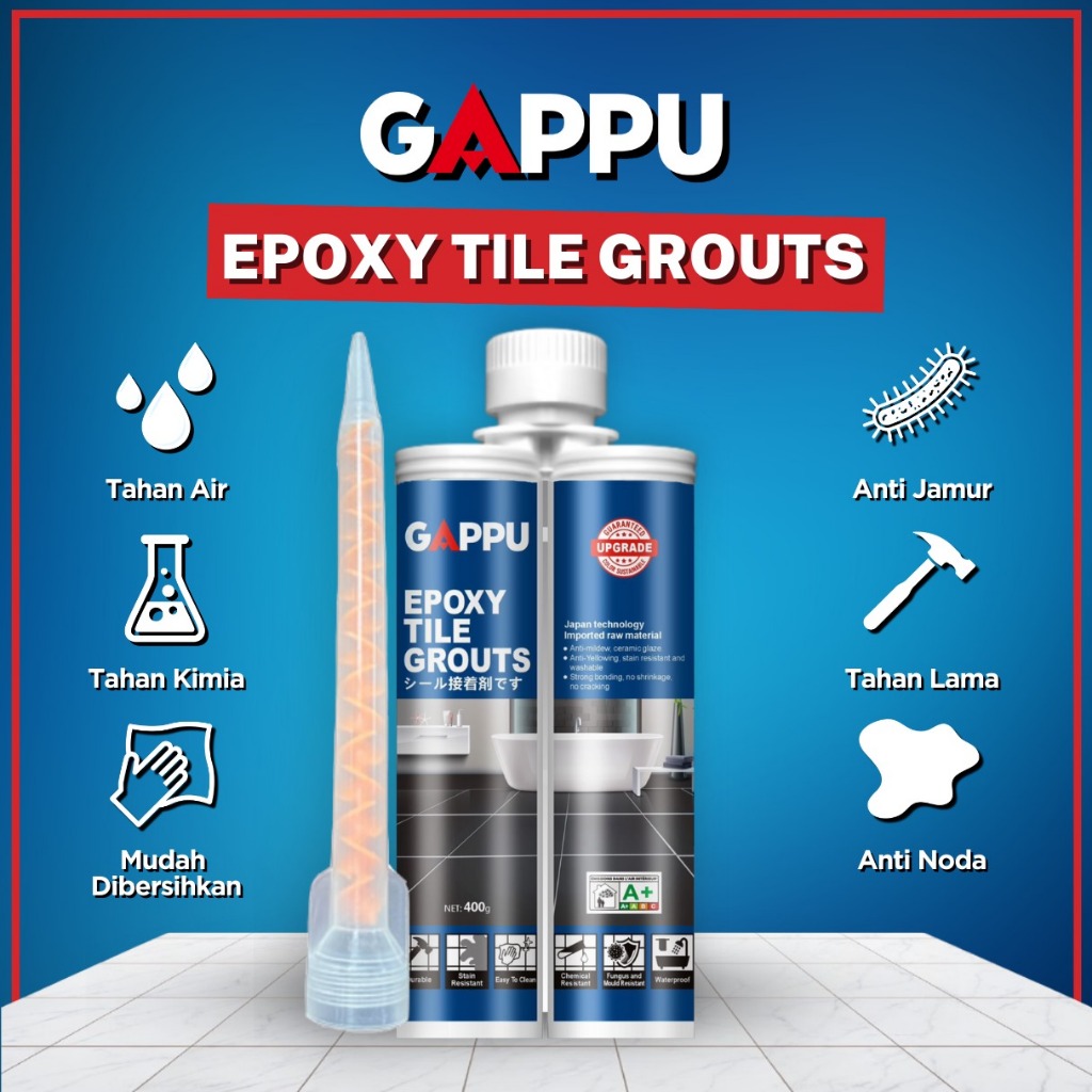 Jual Gappu - Premium Epoxy Tile Grout ( Nat Lantai Epoksi Resin Waterproof Marmer Keramik ...