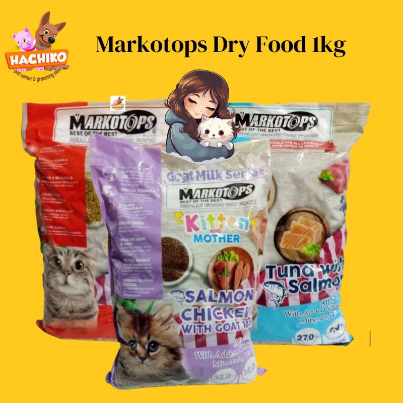 Jual Markotops Dry Food 800gr / Makanan Kucing Markotops Repack 800gr ...
