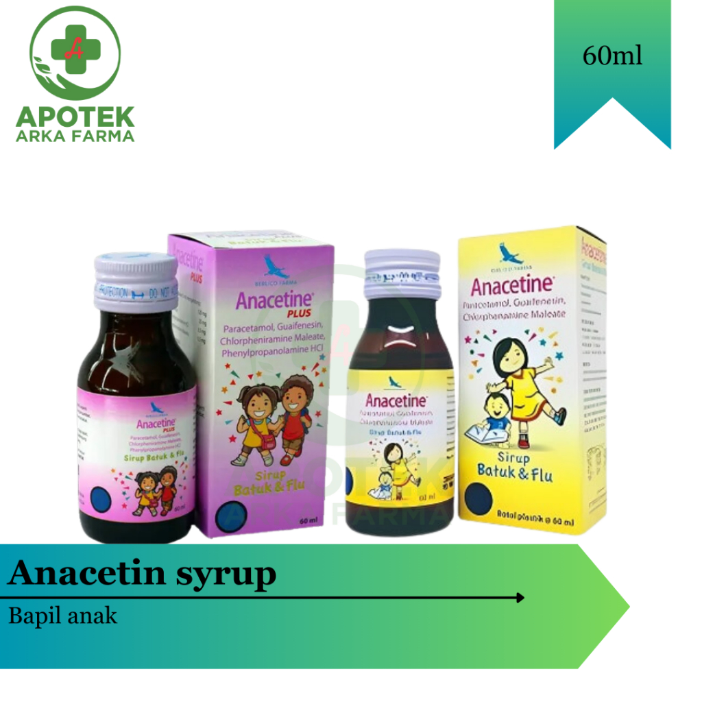 Jual Anacetin syrup 60 I Anacetin plus syrup 60ml | Shopee Indonesia