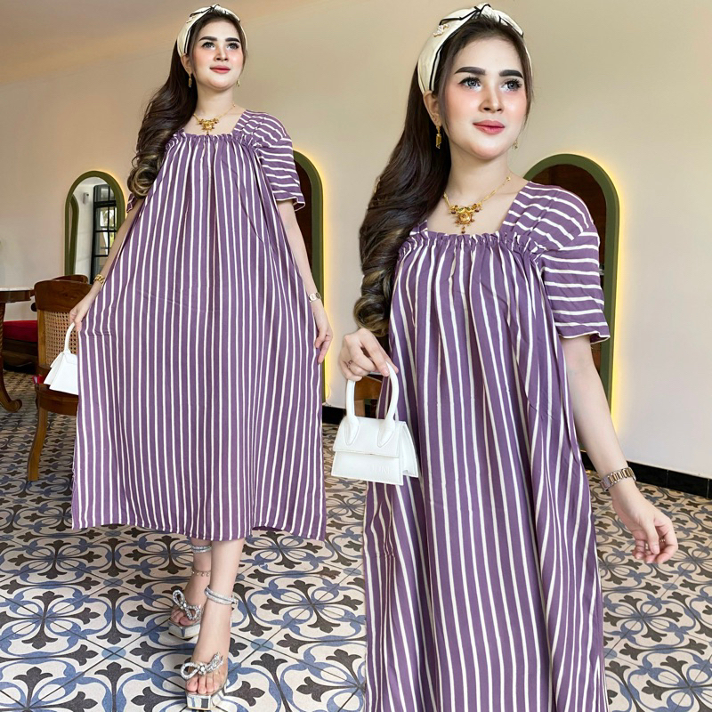 Jual dress fuji rayon adem bestseller bumil Boba viral Daster bu tejo ...