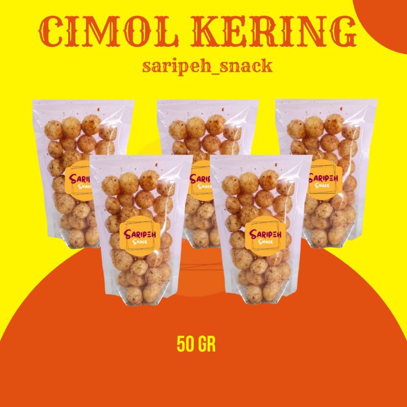 Jual Cimol kering Standing Pouch 12x20 Original Pedas Daun Jeruk Kriuk ...