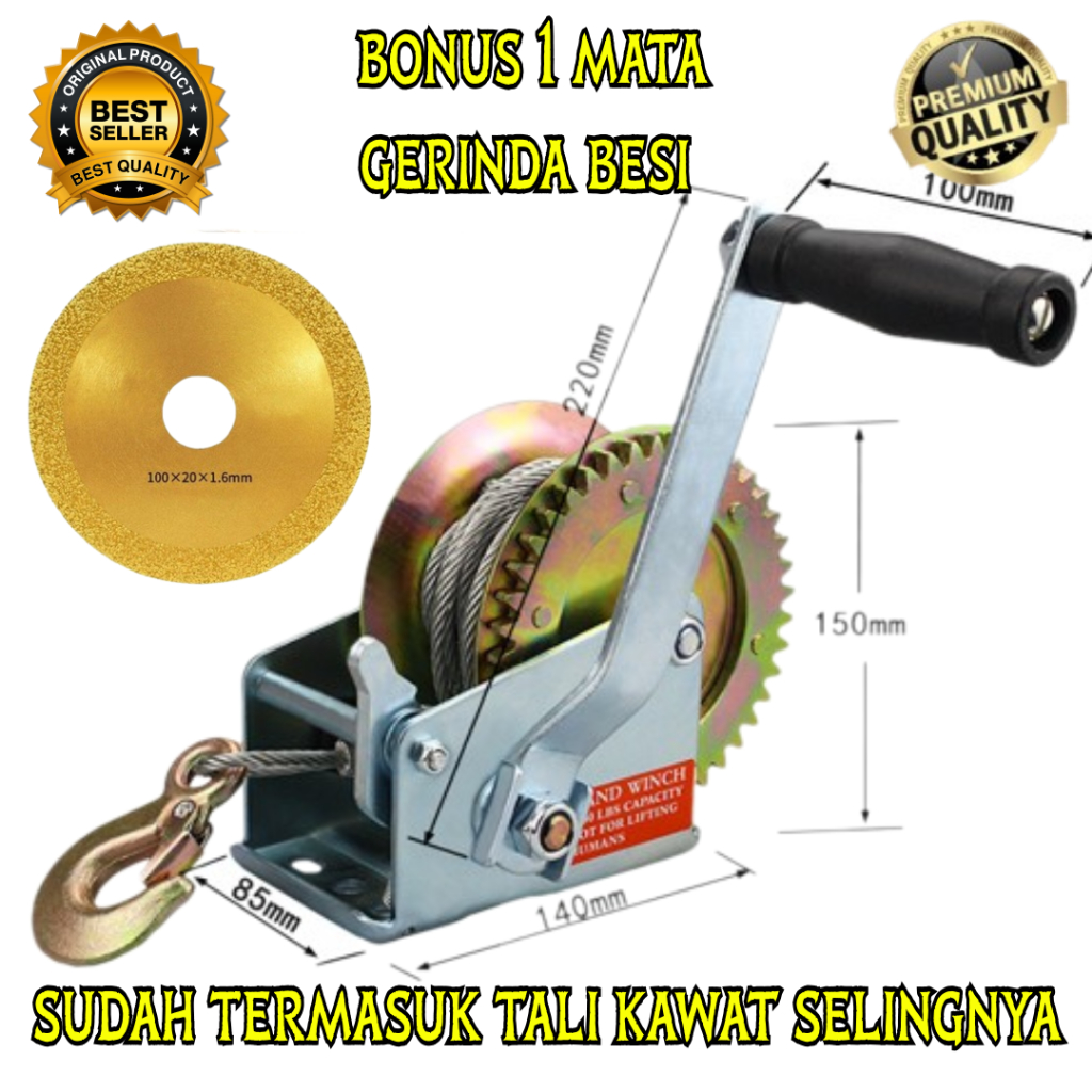 Jual Katrol Kanopi Sliding Geser Buka Tutup Atau Tarik Ulur Hand Winch ...