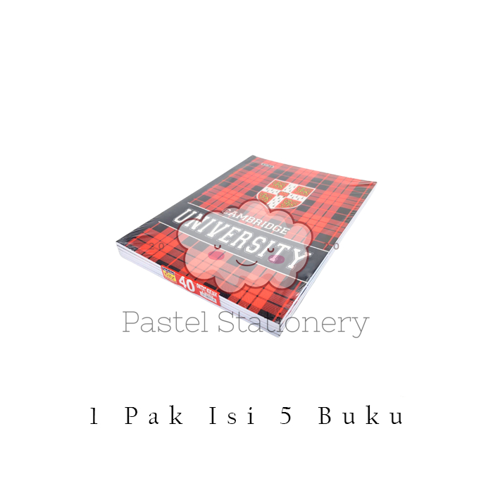 Jual [PACK] Buku Tulis Campus Kiky 40 Lembar 1 Pak Isi 5 Buku Kampus ...