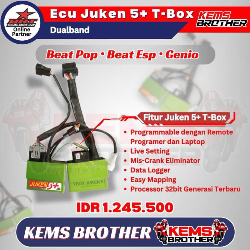 Jual ECU Juken 5+ T-Box Dualband Racing Turbo - Beat ESP, Beat Pop ...