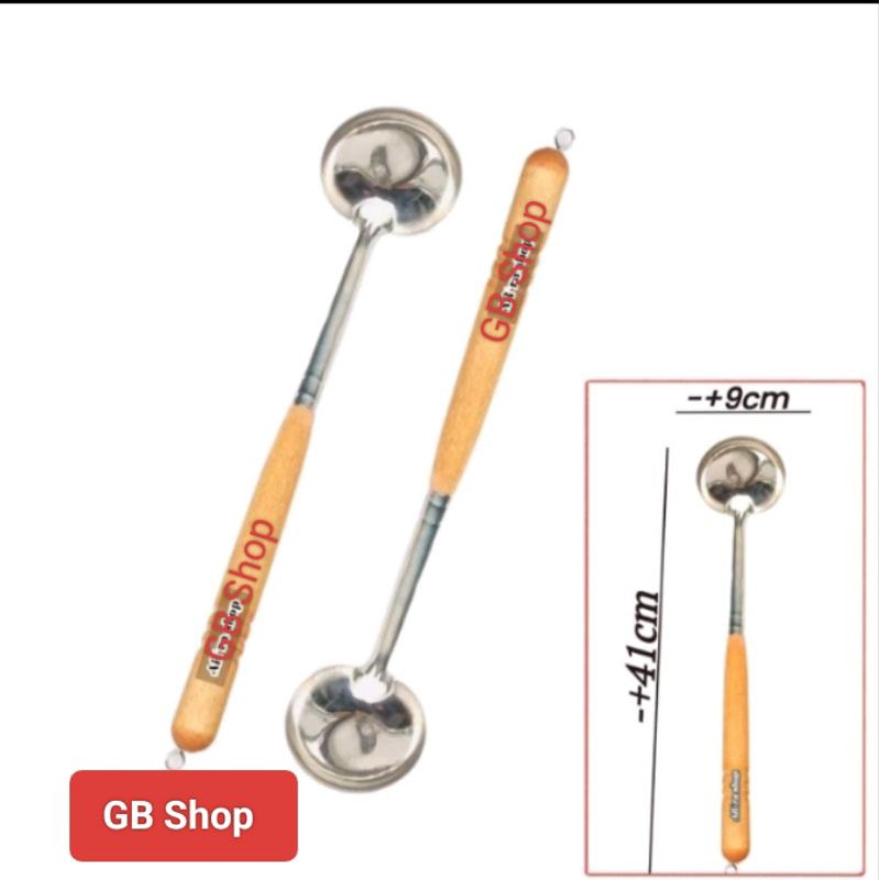 Jual irus murah irus PREMIUM Tebal centong sayur gagang kayu besar ...