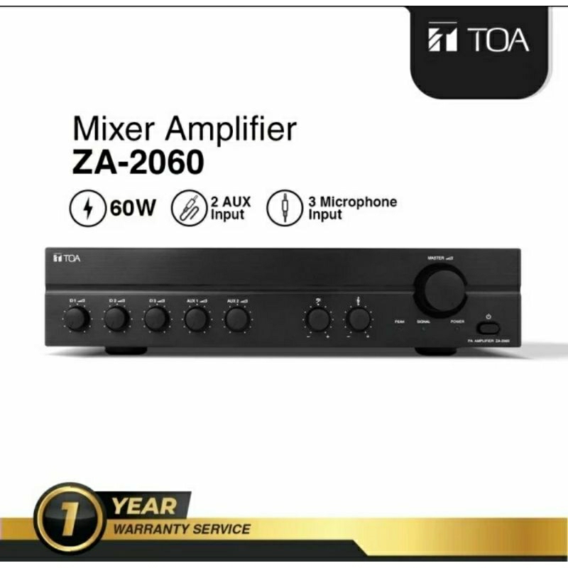 Jual TOA ZA-2060 Mixer Power Amplifier Penguat Suara 60 Watt Garansi Resmi SNI | Shopee Indonesia