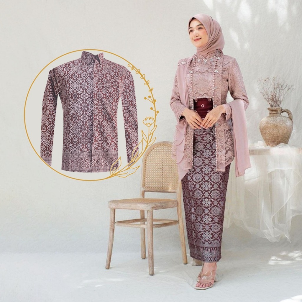 Jual NEW ARRIVAL - Couple Kebaya Laksmi Kutubaru Modern Brukat Ready ...