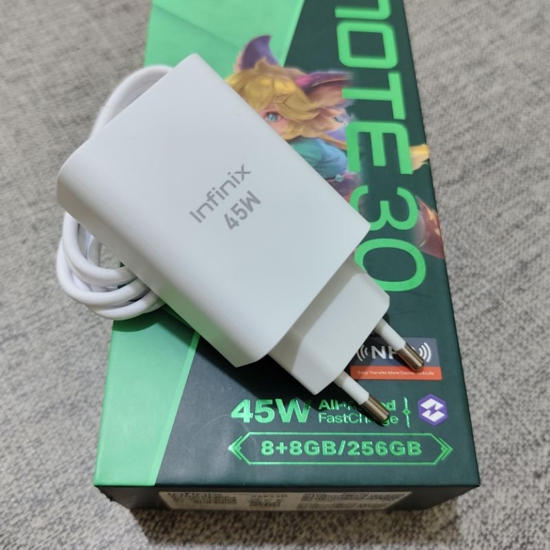 Jual Charger infinix 45w original 100% Note 30 zero 30 dll | Shopee ...