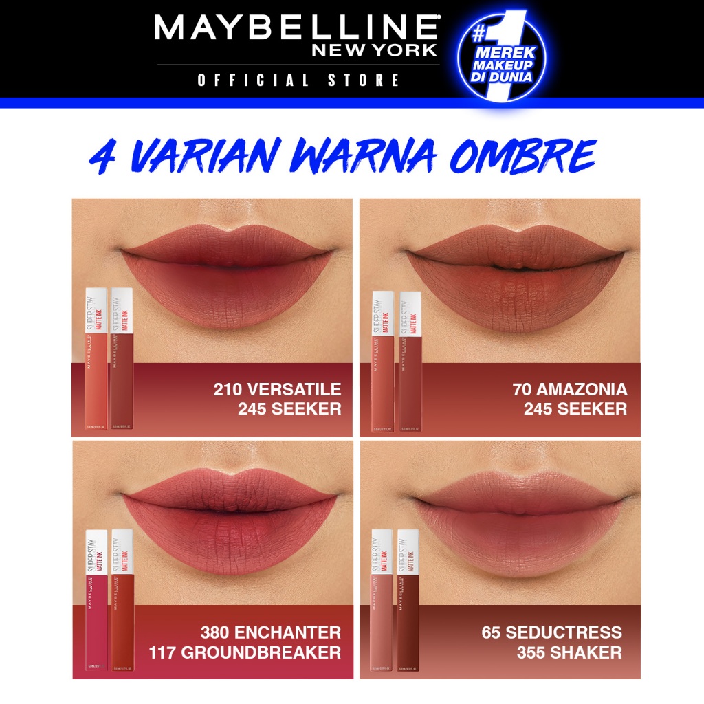 Jual MAYBELLINE OFFICIAL Paket Hemat Superstay Matte Ink 2 pcs Ombre ...