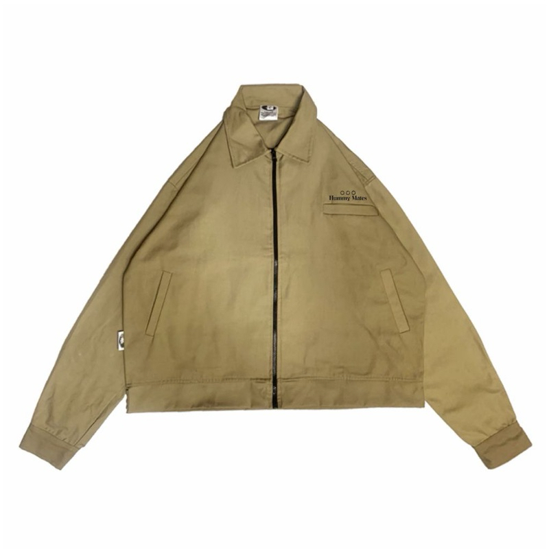 Jual Work Jacket | Boxy Fit | Facy | Cream | Hummy Mates | Shopee Indonesia