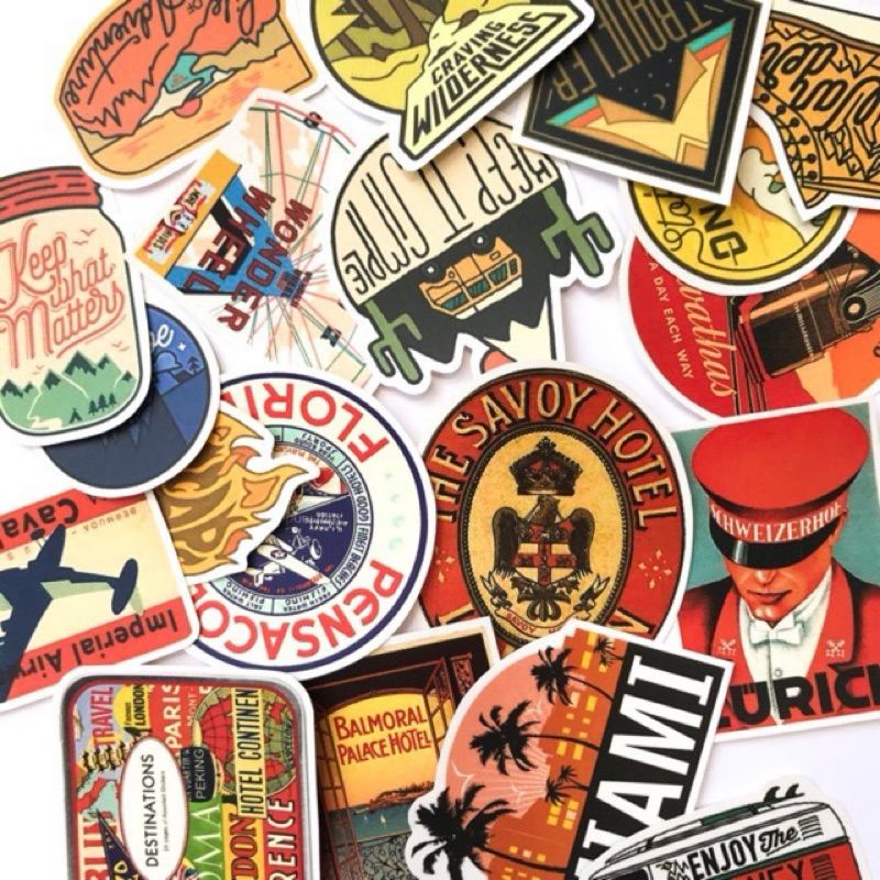 Jual Travel 1 Sticker Pack A5 (19pcs) | Shopee Indonesia