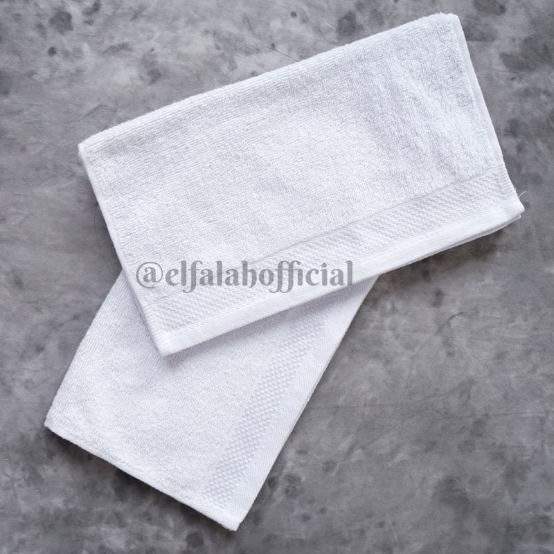 Jual Handuk Kecil Muka Handuk Leher Putih Perlengkapan Haji Umroh ...