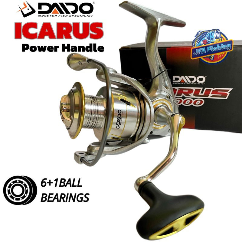 Jual Reel Daido ICARUS 1000/2000/3000 6+1Bb Power Handle | Shopee Indonesia