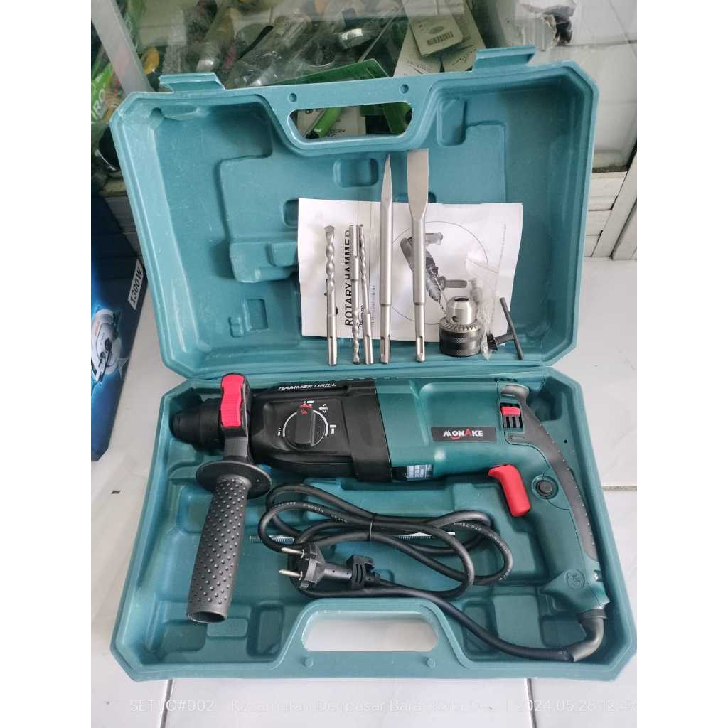 Jual PROMO!!! MONAKE Mesin Bobok Beton Rotary Hammer MK-26D Bor Bobok ...