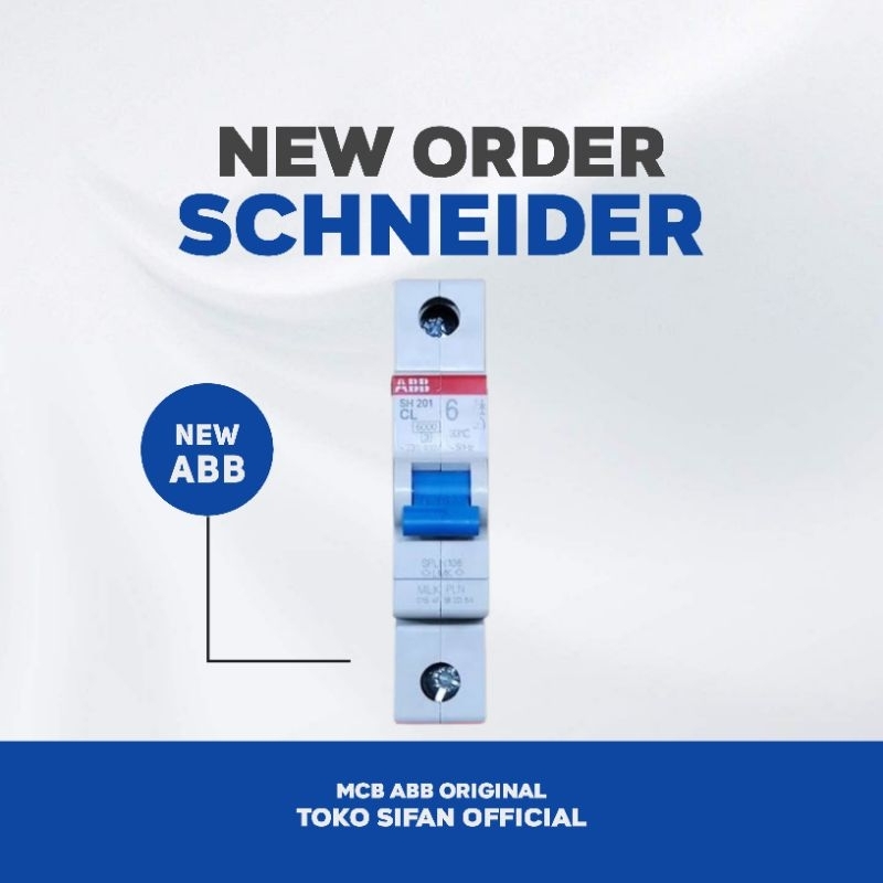 Jual MCB ABB 1PHASE 2A 4 A 6 A 10 A 16 20 A 25 A 35 a ORIGINAL | Shopee Indonesia