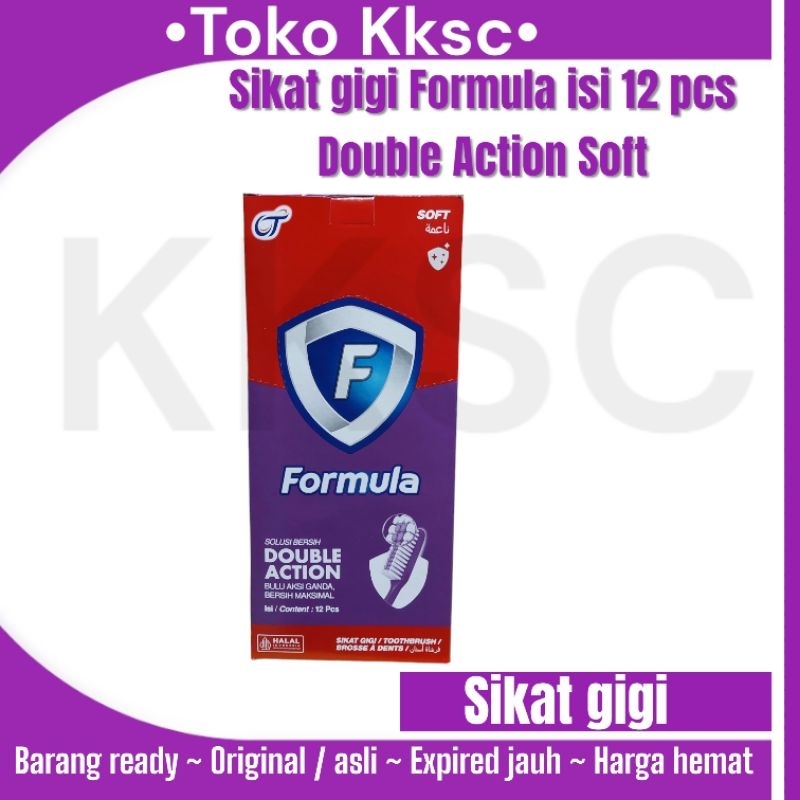 Jual SIKAT GIGI FORMULA DOUBLE ACTION isi 12 Pcs | Shopee Indonesia
