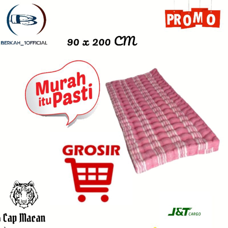 Jual Kasur Kapuk Asli Cap Macan 90 x 200 Cm Tebal 15 cm Economic ...