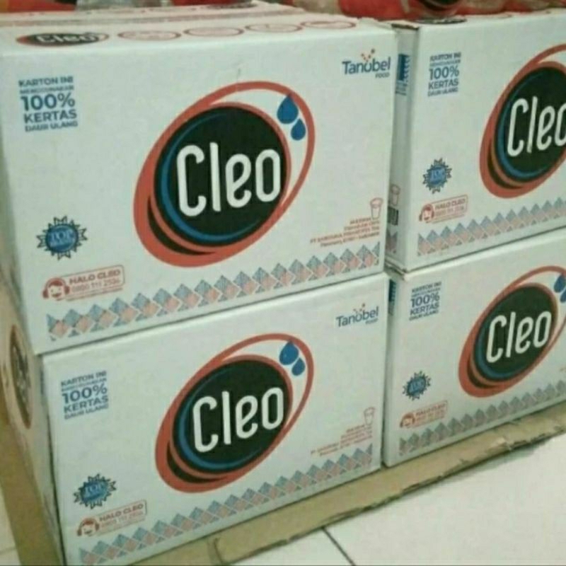 Jual Cleo gelas 1 dus/40 cup | Shopee Indonesia