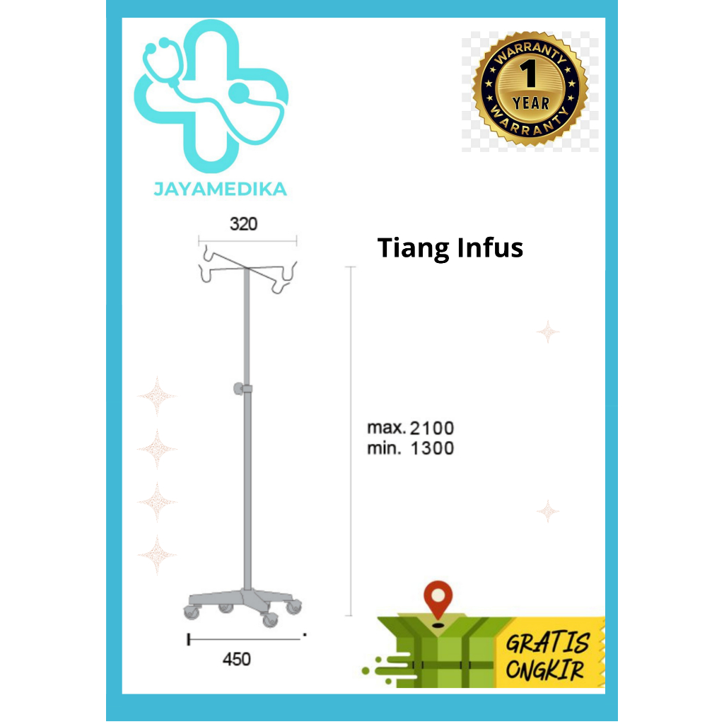 Jual Tiang Infus Besi dan Stainless Rumah Sakit Powder Coating ...