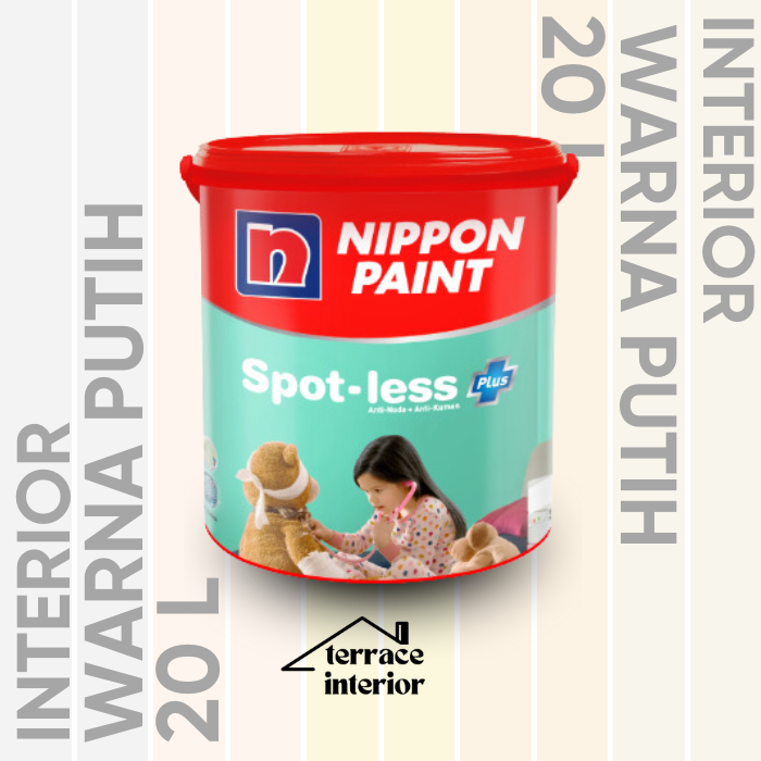 Jual Cat Tembok Spotless Plus Nippon Paint Interior Warna Putih 20 ...
