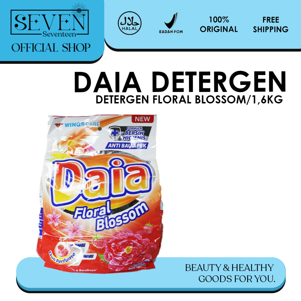 Jual Daia Detergent Bubuk Kemasan 1,6 kg | Shopee Indonesia