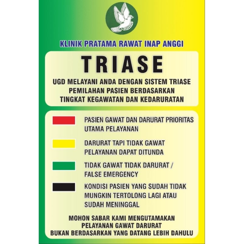 Jual stiker triase custom dengan nama instansi | Shopee Indonesia