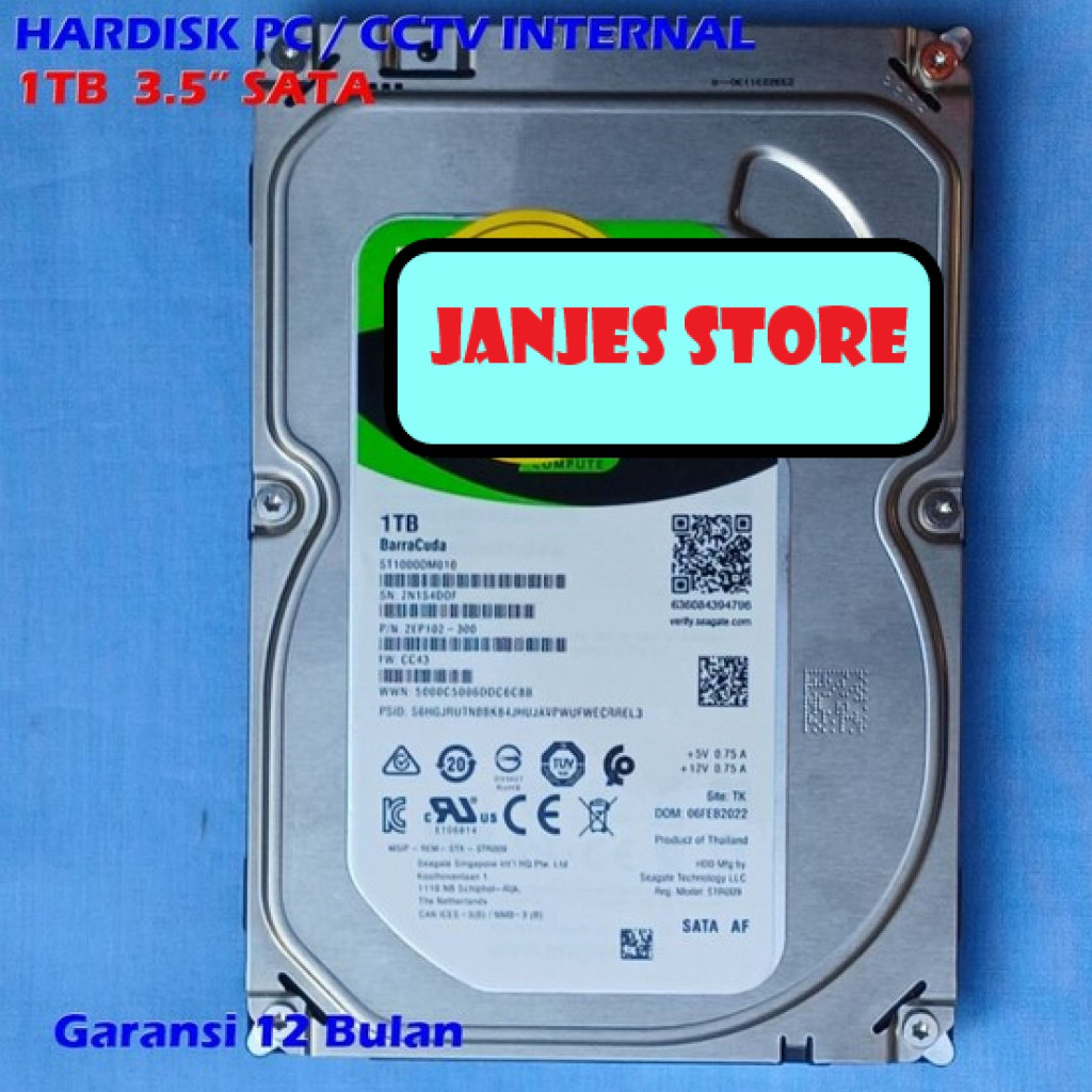 Jual HDD PC HARDISK INTERNAL 1TB SEAGATEE 3.5” SATA HDD PC 1TB SAGATEE ...