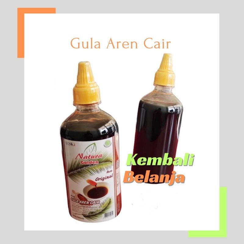 Jual Gula Aren Cair 500 Ml/ Gula Aren Natura Golden/ Gula Aren Alami ...