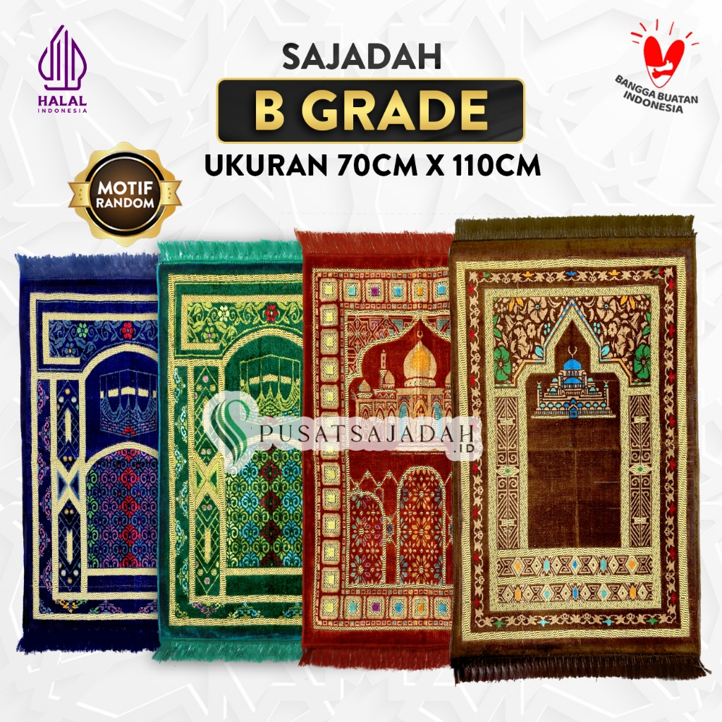 Jual Sajadah Premium B Grade Dewasa l Uk. 70x110cm l Sajadah Jumbo l ...