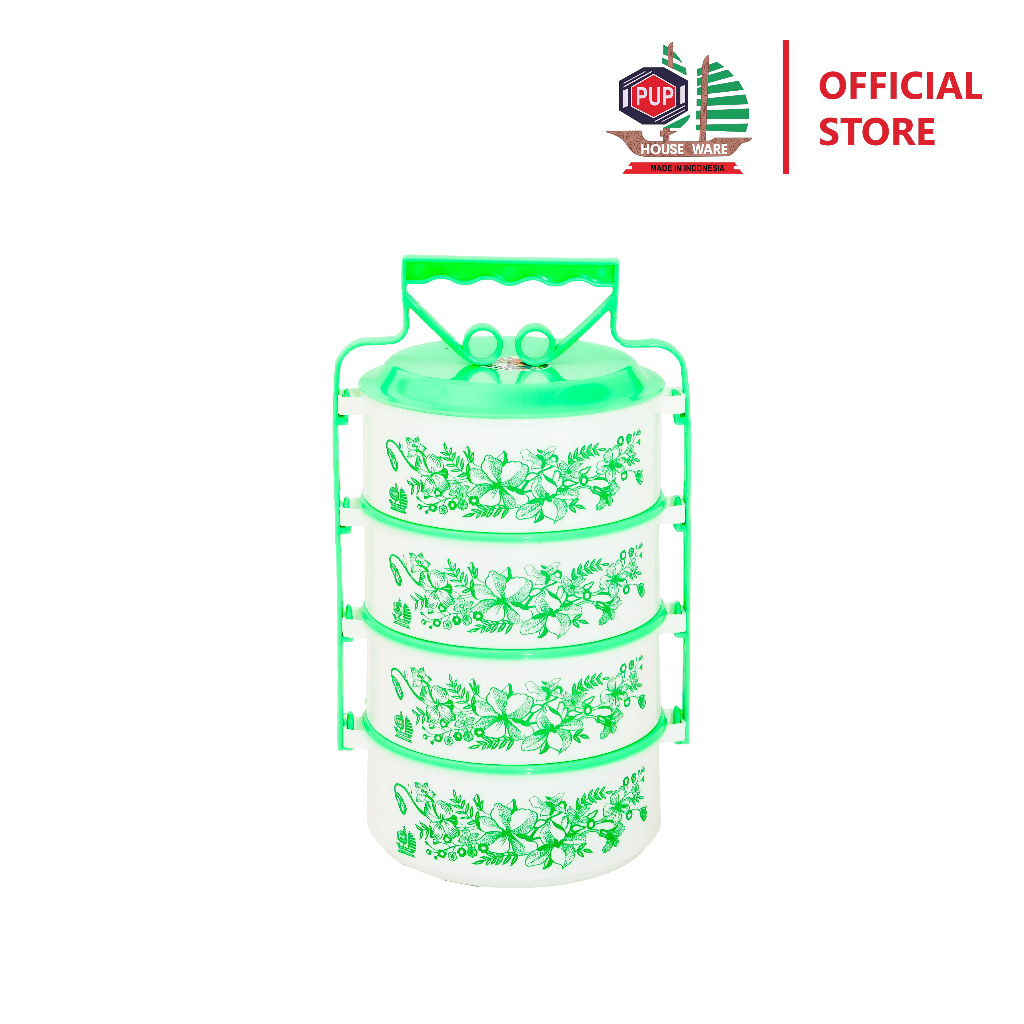 Jual PUP Rantang Susun Plastik 4 / 3 / 2 / Rantang makan / Kotak makan ...