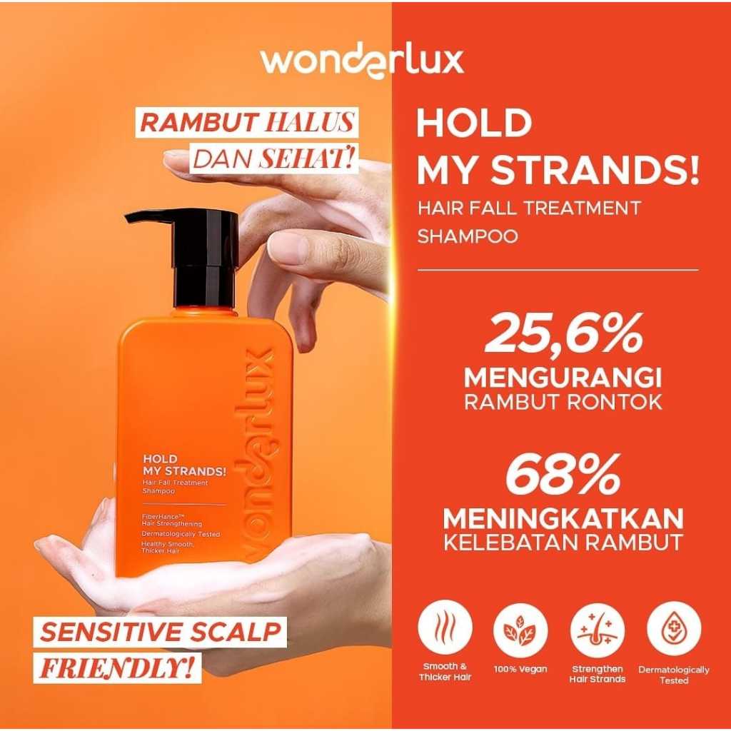 Jual Wonderlux Hold My Strands Hairfall Treatment Shampoo 250ml ...