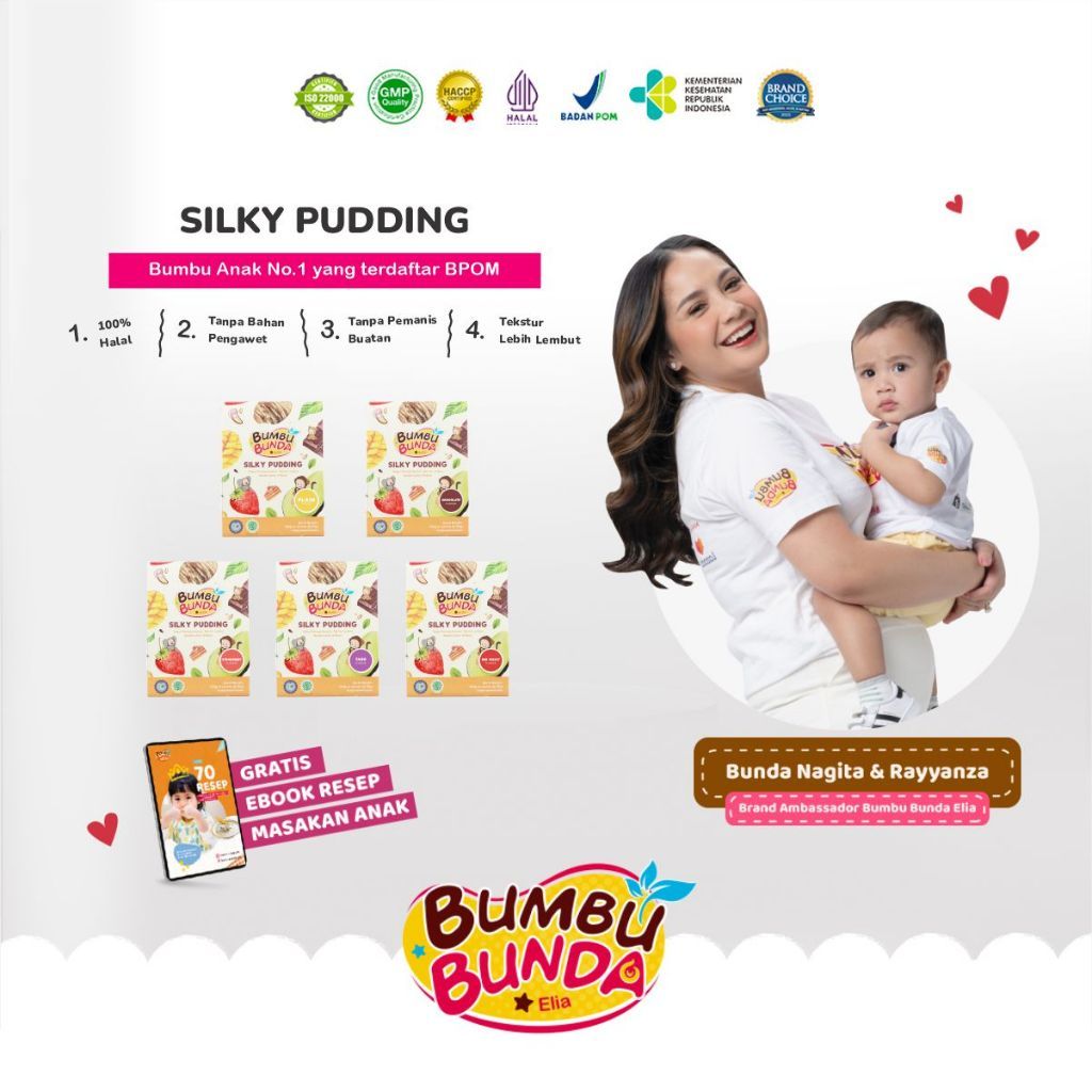 Jual Bumbu Bunda Elia Silky Pudding Anak / Snack MPASI / Silky Puding ...