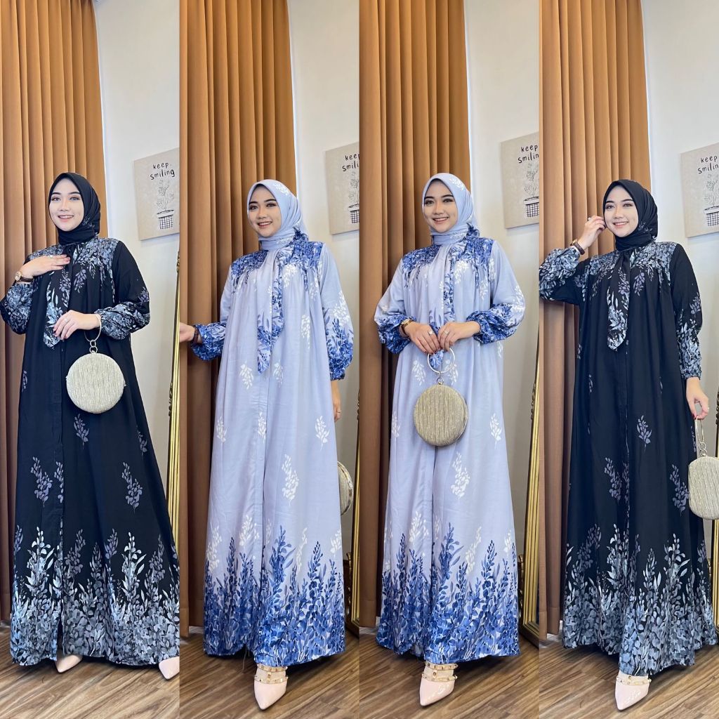 Jual Gamis Rayon Hijab B Bahan Rayon Viscose Import Terbaru | Shopee ...