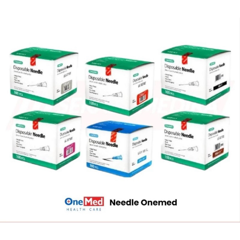Jual needle 18 23 24 25 26 27 30G neddle disposable needle jarum suntik ...