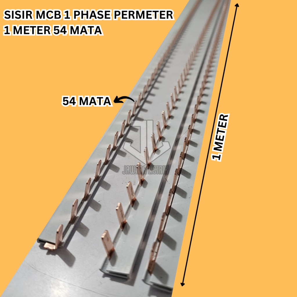 Jual BUSBAR RELL SISIR MCB 1 PHASE 54 MATA PANJANG 1 METER | Shopee ...