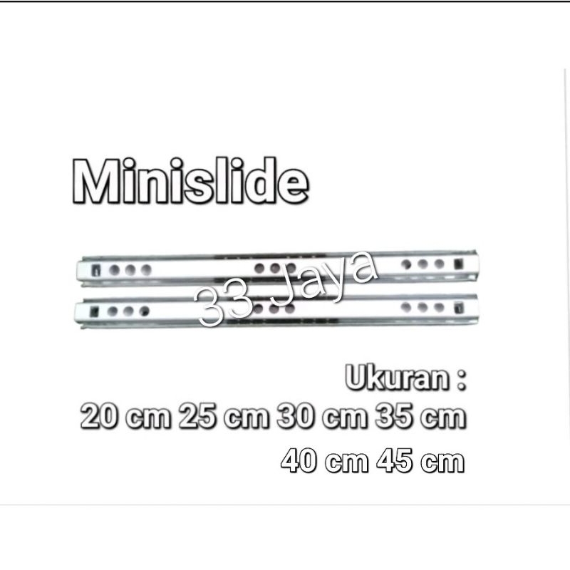 Jual Mini Slide Single Rel Laci Mini 35 cm Per Set 2 pc | Shopee Indonesia