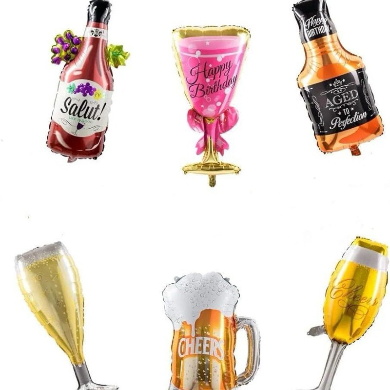 Jual Balon bottled botol cheers happy birthday | Shopee Indonesia