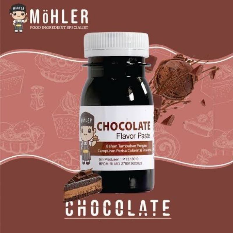 Jual Perisa Pasta Mohler Chocolate 60g | Shopee Indonesia