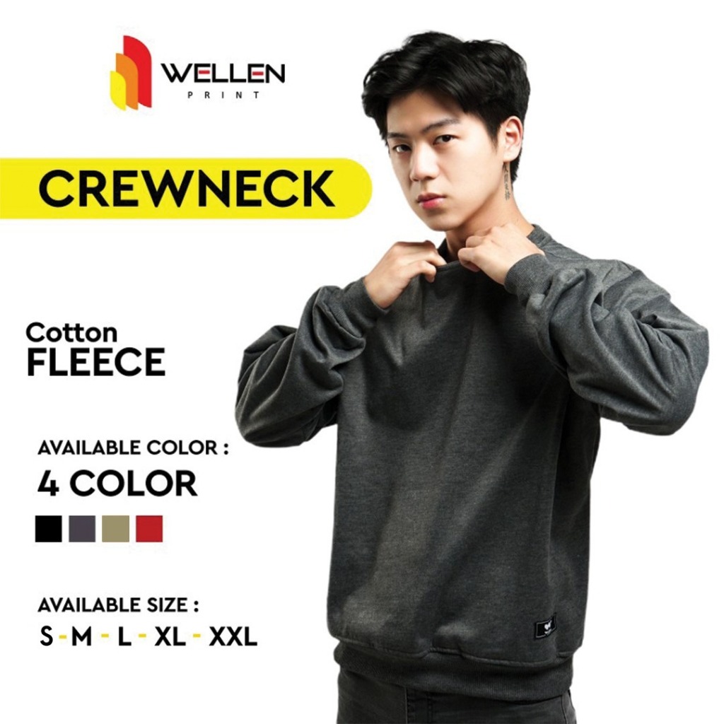 Jual WELLEN PRINT - Crewneck Sweater local brand wellen project / Basic ...