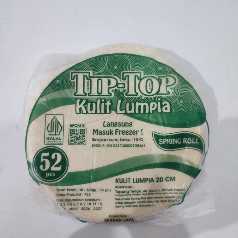 Jual kulit lumpia TIPTOP TIP TOP TIP-TOP - MEKAR JAYA ABADI - NAUNA isi 50 lembar | Shopee Indonesia