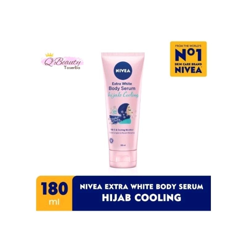Jual Nivea Extra Bright Body Serum Hijab Cooling 180 ml ( Harga Promo ...
