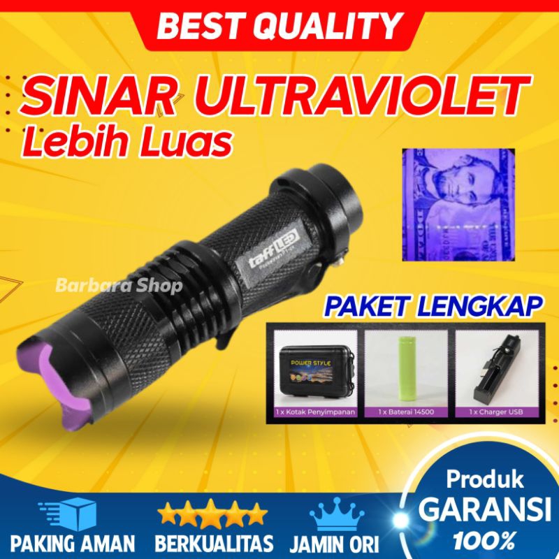 Jual Senter Sinar Ultraviolet UV Alat Mendeteksi Cek Uang Asli Palsu ...