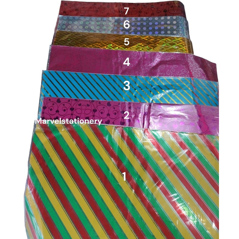 Jual PLASTIK PARCEL PLASTIK PEMBUNGKUS KADO KILAP MOTIF KERTAS KILAP ...