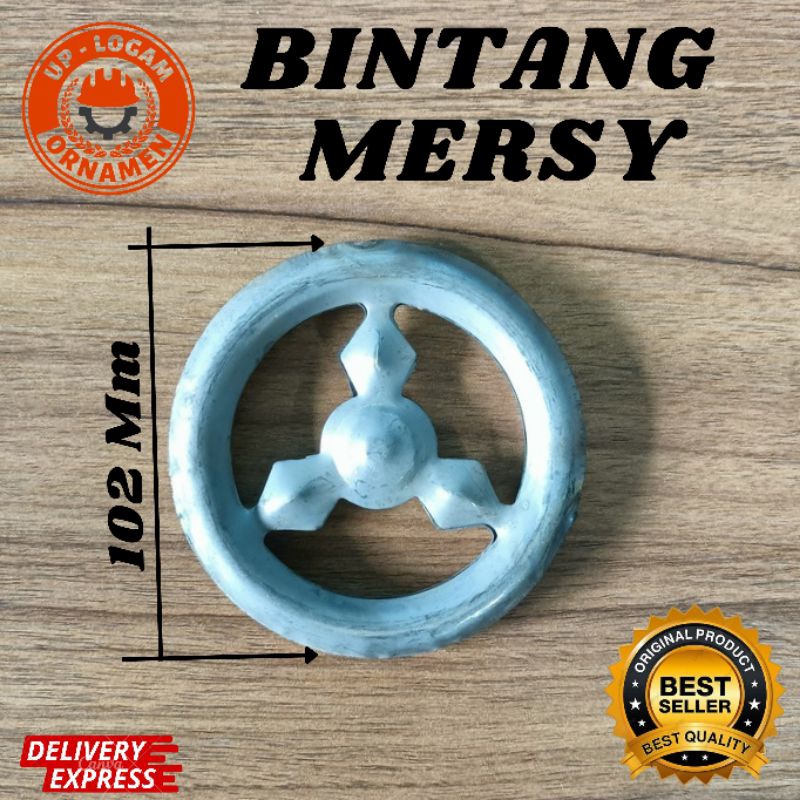 Jual Ring Bintang 3 Aksesoris Ornamen pager Tralis / Ring Bintang Mersy ...