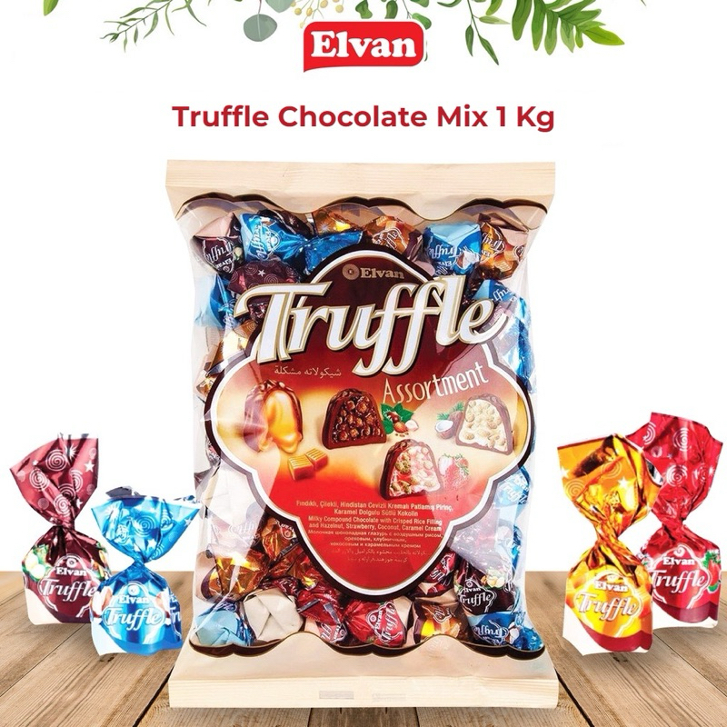 Jual Elvan Truffle Chocolate 1 Kg Assorment (Rasa mix) Coklat Arab ...