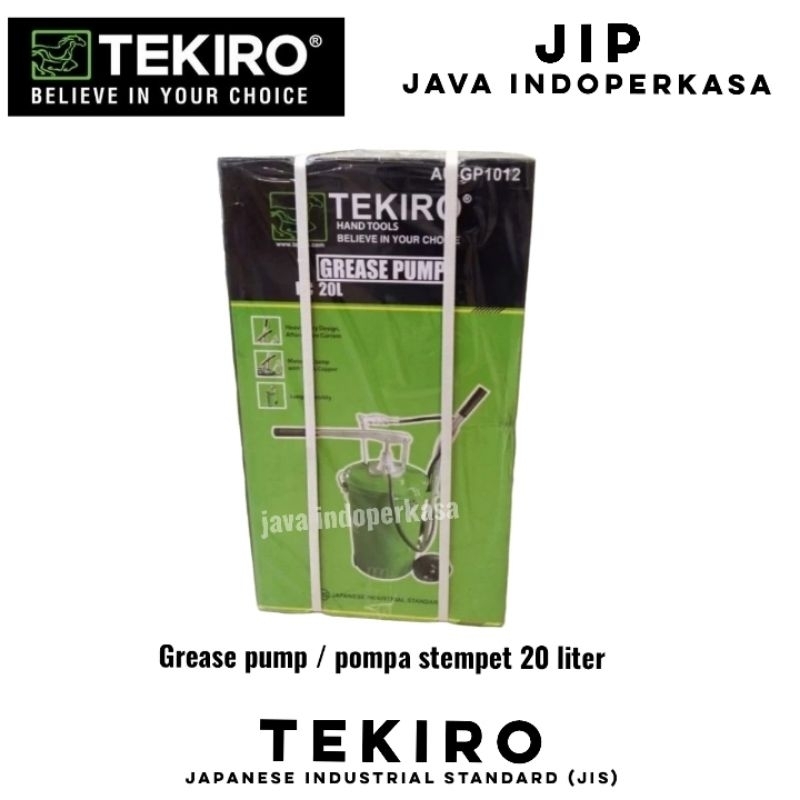 Jual TEKIRO POMPA GREASE 20 LTR / ALAT POMPA GEMUK STEMPET | Shopee ...