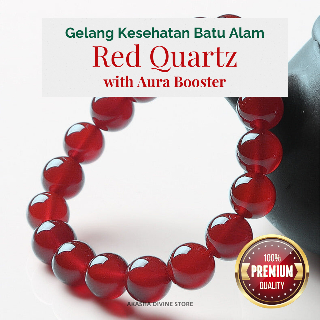 Jual RED QUARTZ Bracelet Gelang Aura Kesehatan Batu Alam Akik Asli ...