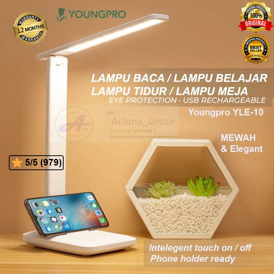 Jual YOUNGPRO YL-10 Lampu Meja Lampu Belajar Lampu Malam Lampu Baca COD ...