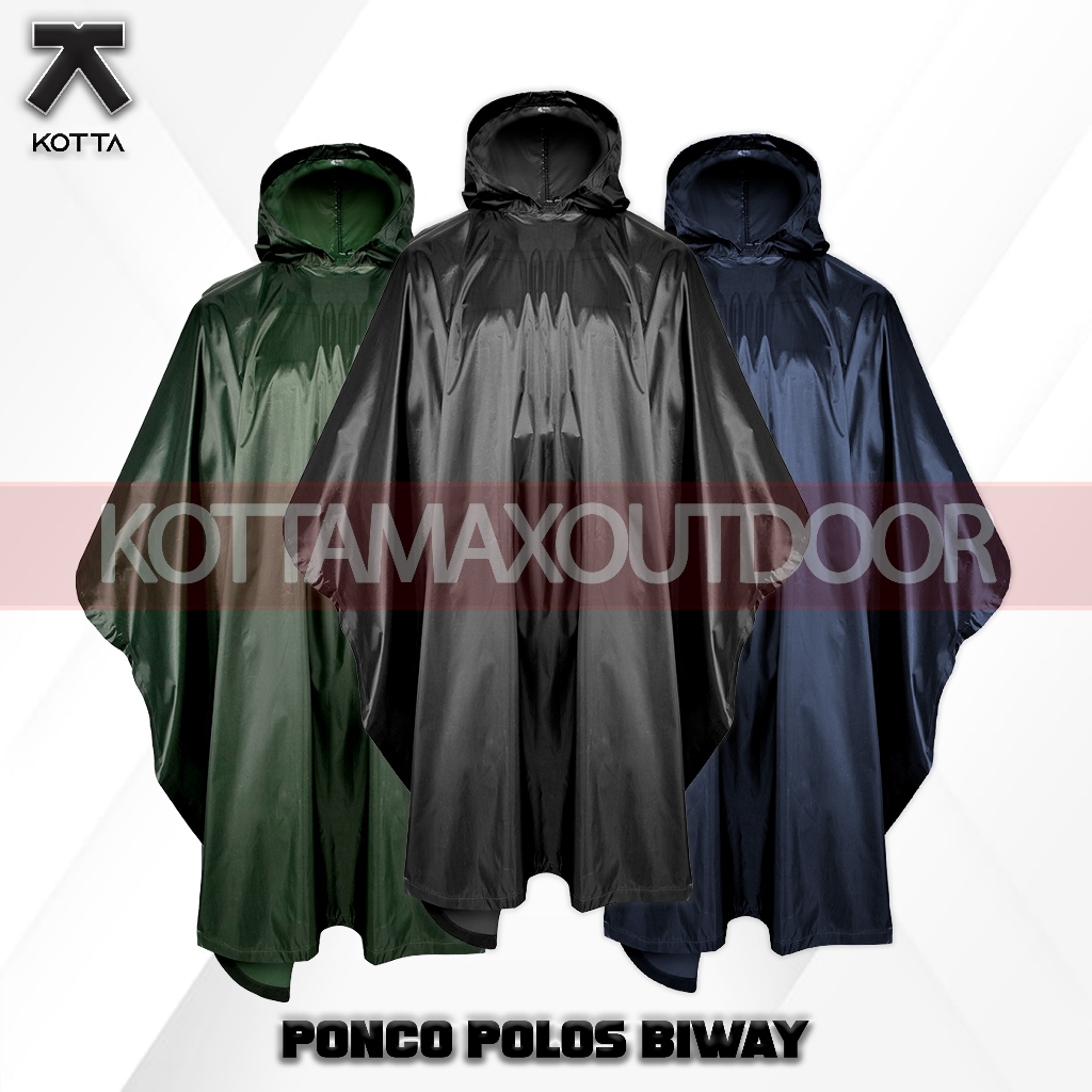 Jual MANTEL HUJAN PONCO PONCHO JAS HUJAN POLOS MODEL KELELAWAR HITAM ...