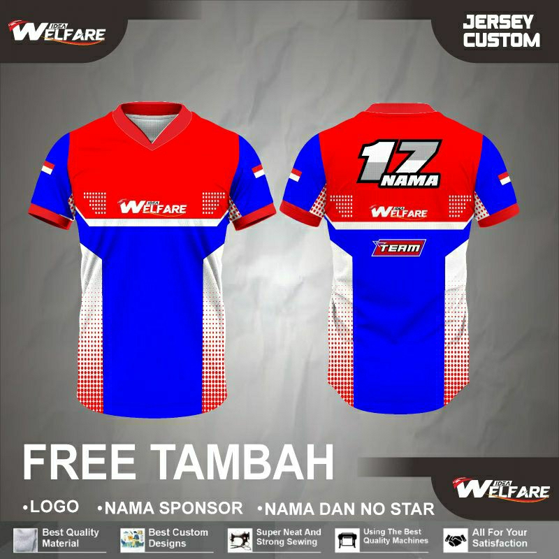 Jual Baju jersey racing baju balap desain custom full printing free ...